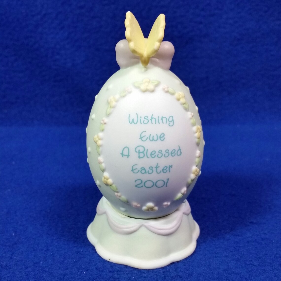 Precious Moments "wishing Ewe A Blessed Easter 2001" Figurine / Enesco ...