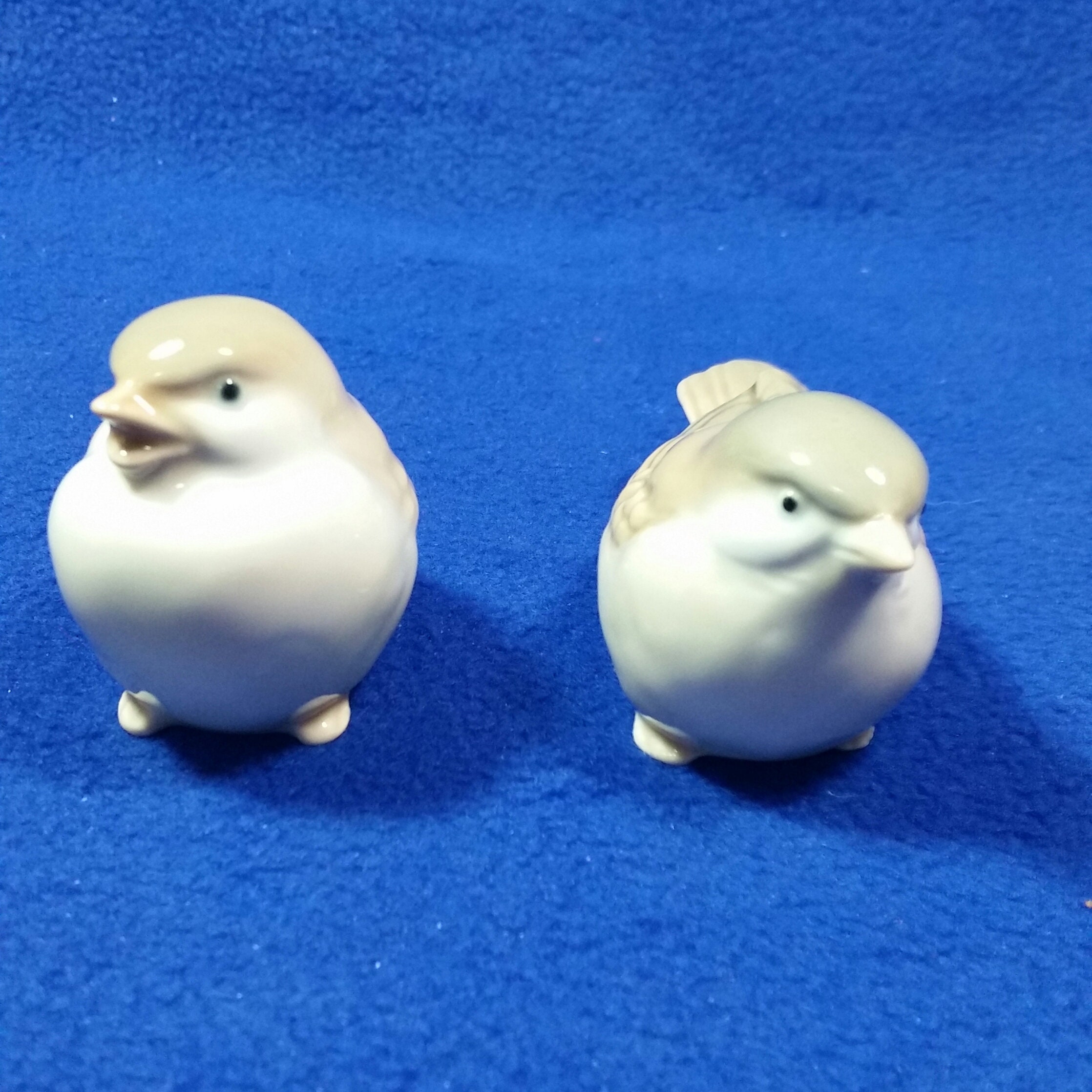 Vintage Homco Sparrow Figurines / Polished Porcelain Sparrow Bird Pair ...