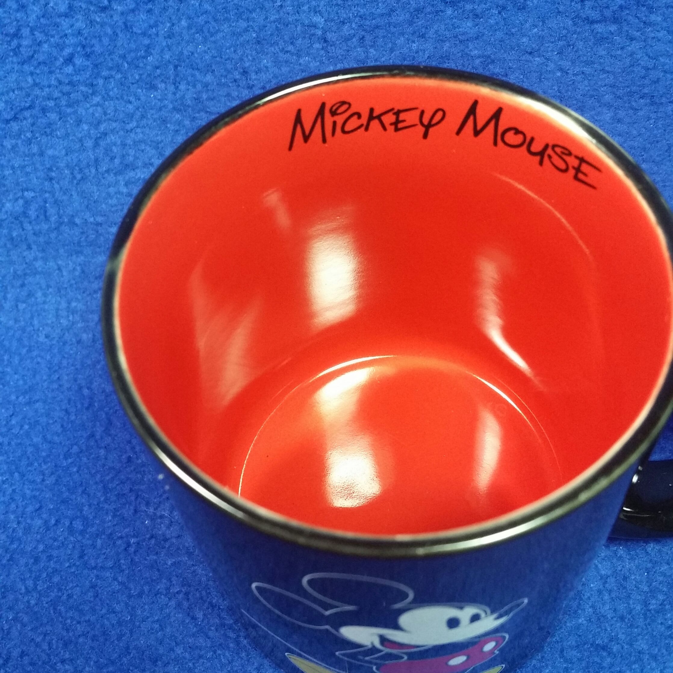 Mickey Mouse Mug / Black and Red Mickey Mouse Coffee Mug / - Etsy