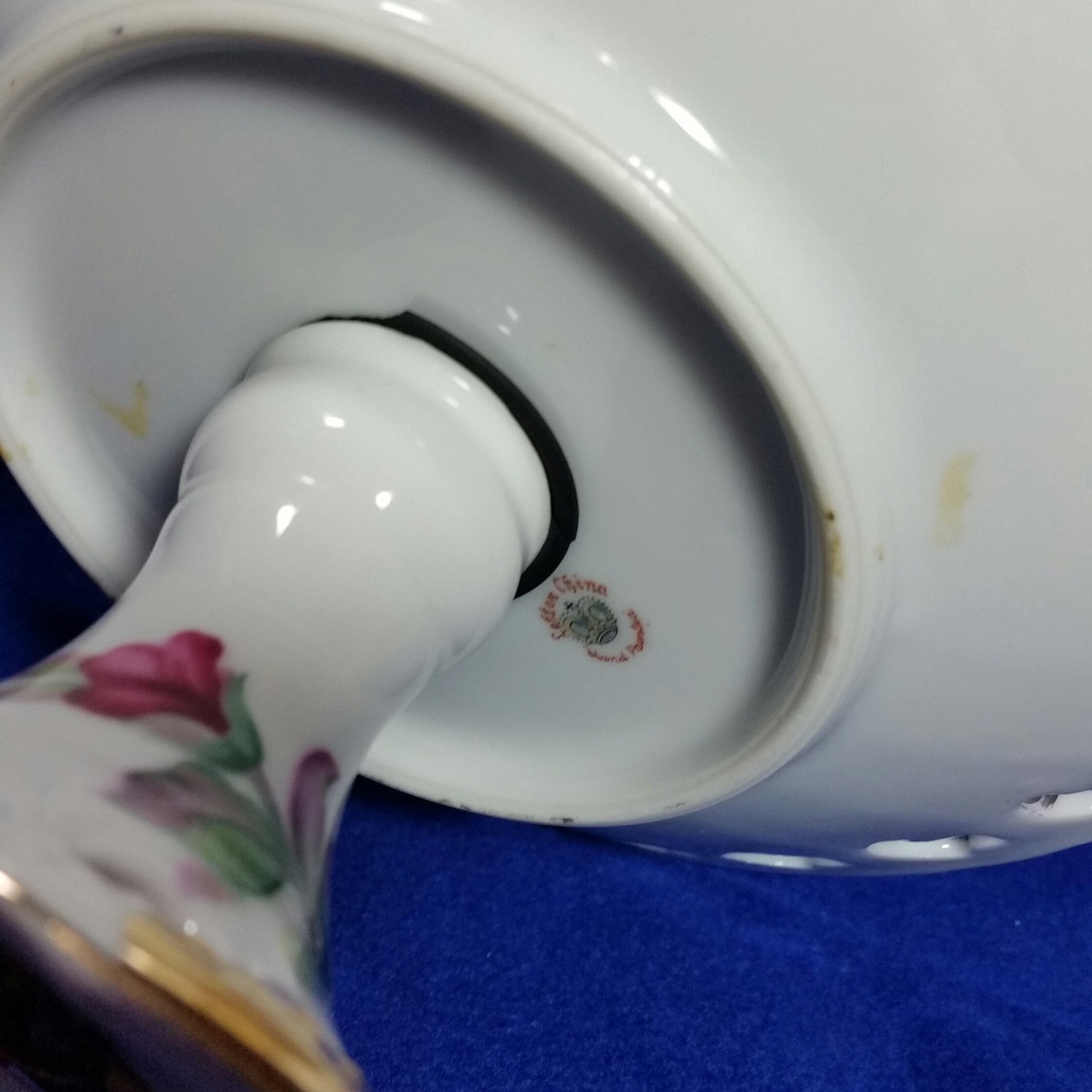 Vintage Lefton Rose Compote / Rose Pedestal Bowl / Lefton - Etsy