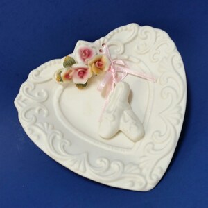 Ballerina Slippers Trinket Dish / Giftco Trinket Dish / Heart Shaped ...