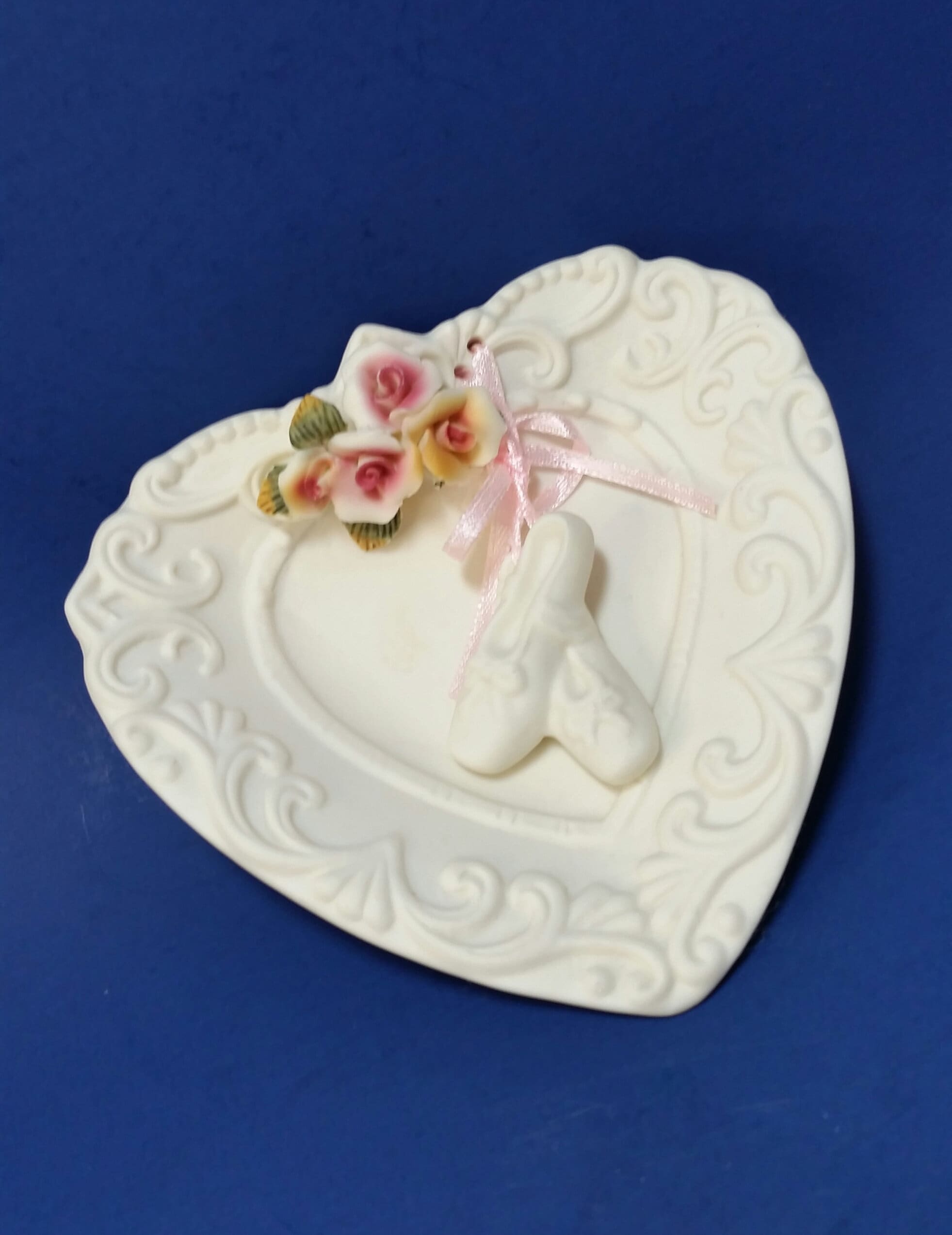 Ballerina Slippers Trinket Dish / Giftco Trinket Dish / Heart Shaped ...