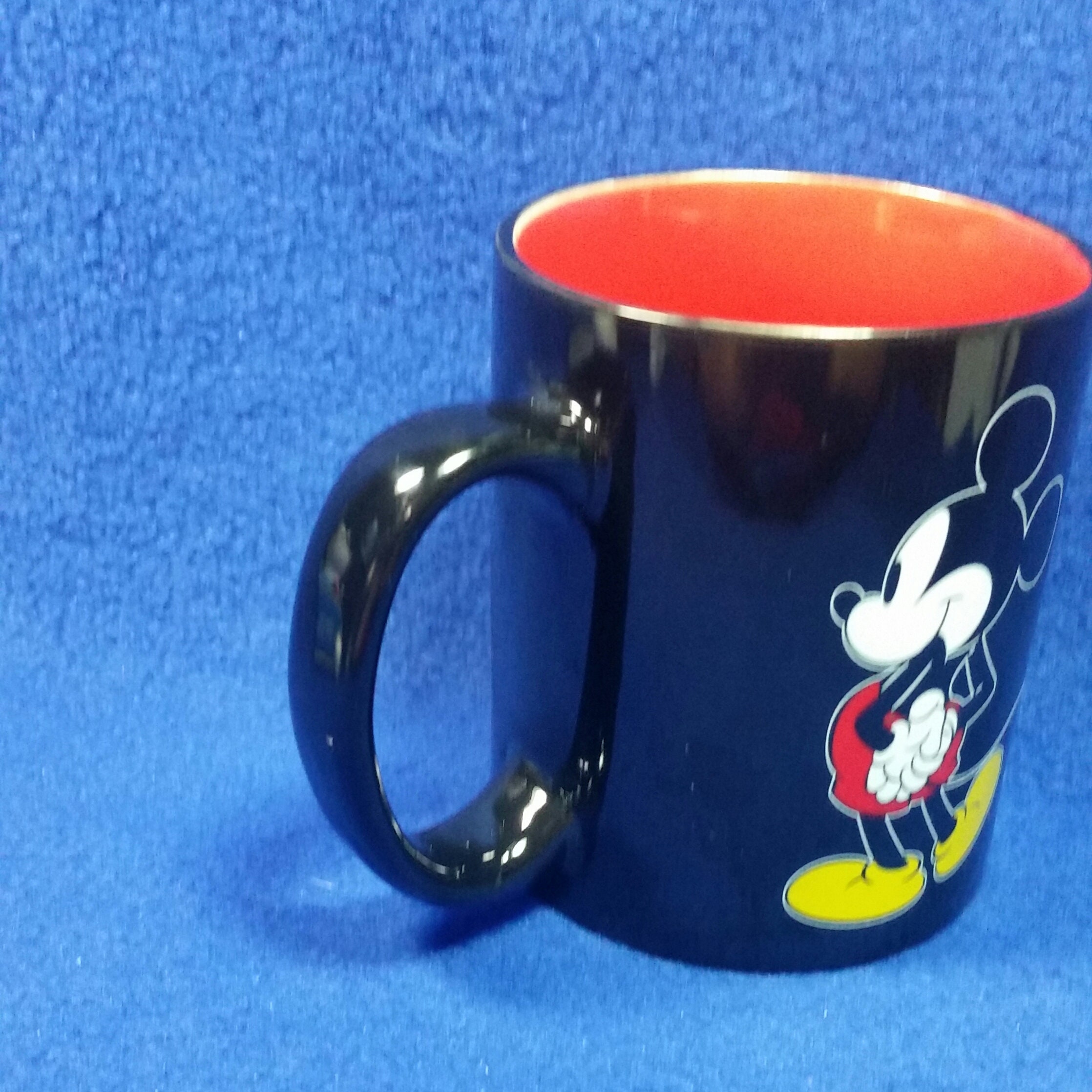 Mickey Mouse Mug / Black and Red Mickey Mouse Coffee Mug / - Etsy