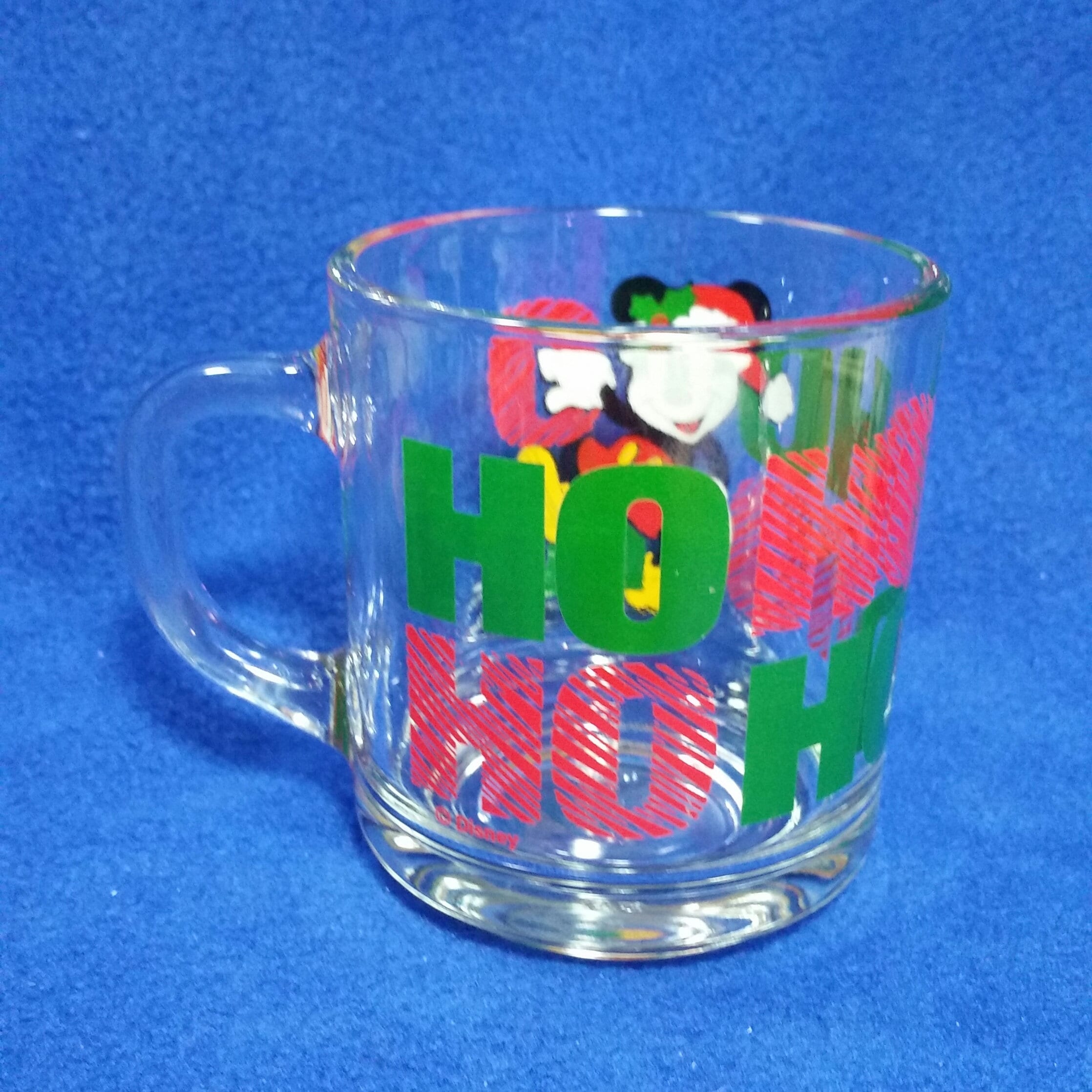 Mickey Mouse Hohoho Glass Mug / Mickey Mouse Glass Mug / - Etsy