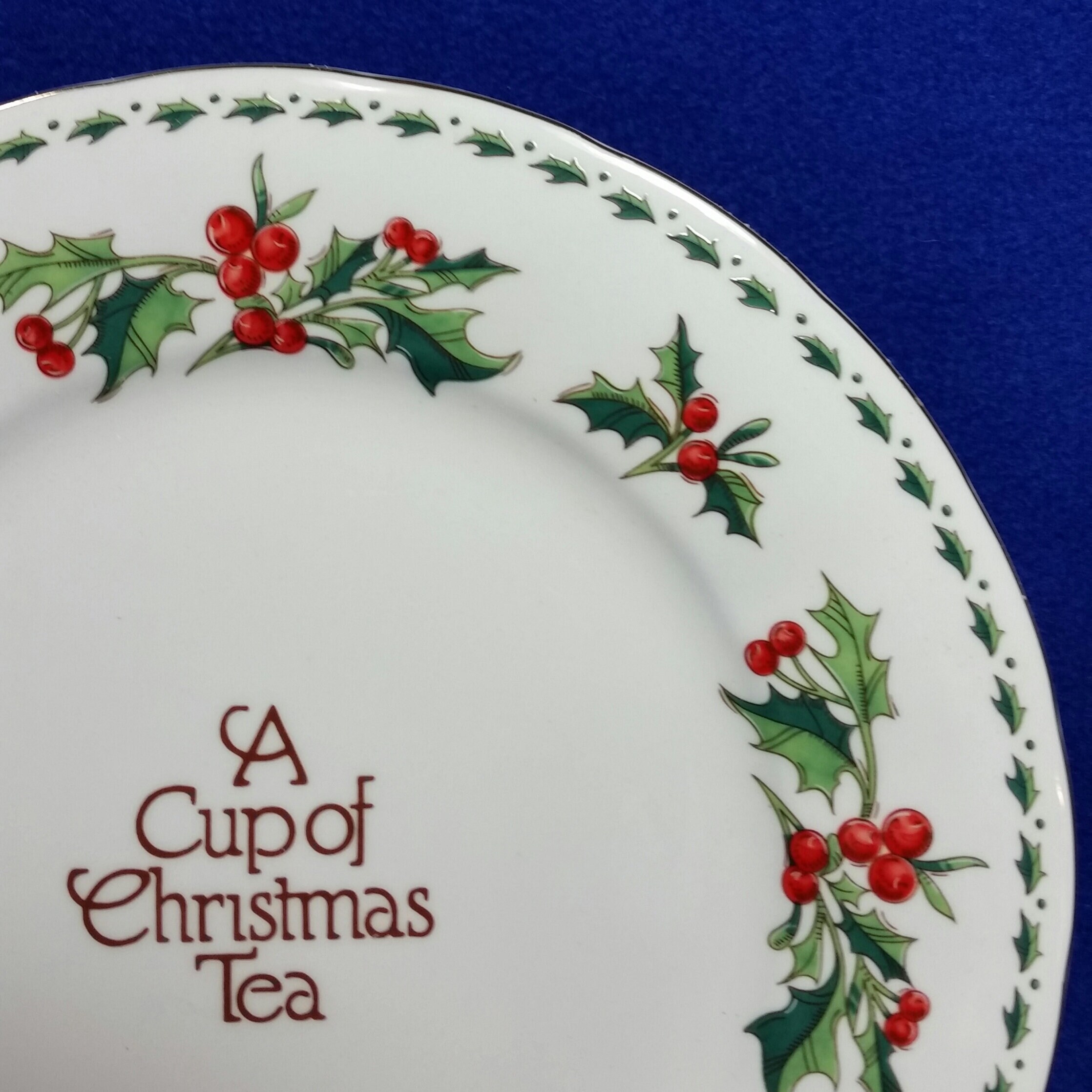 A Cup of Christmas Tea Cookie Plate / CT127 / Walman House / - Etsy