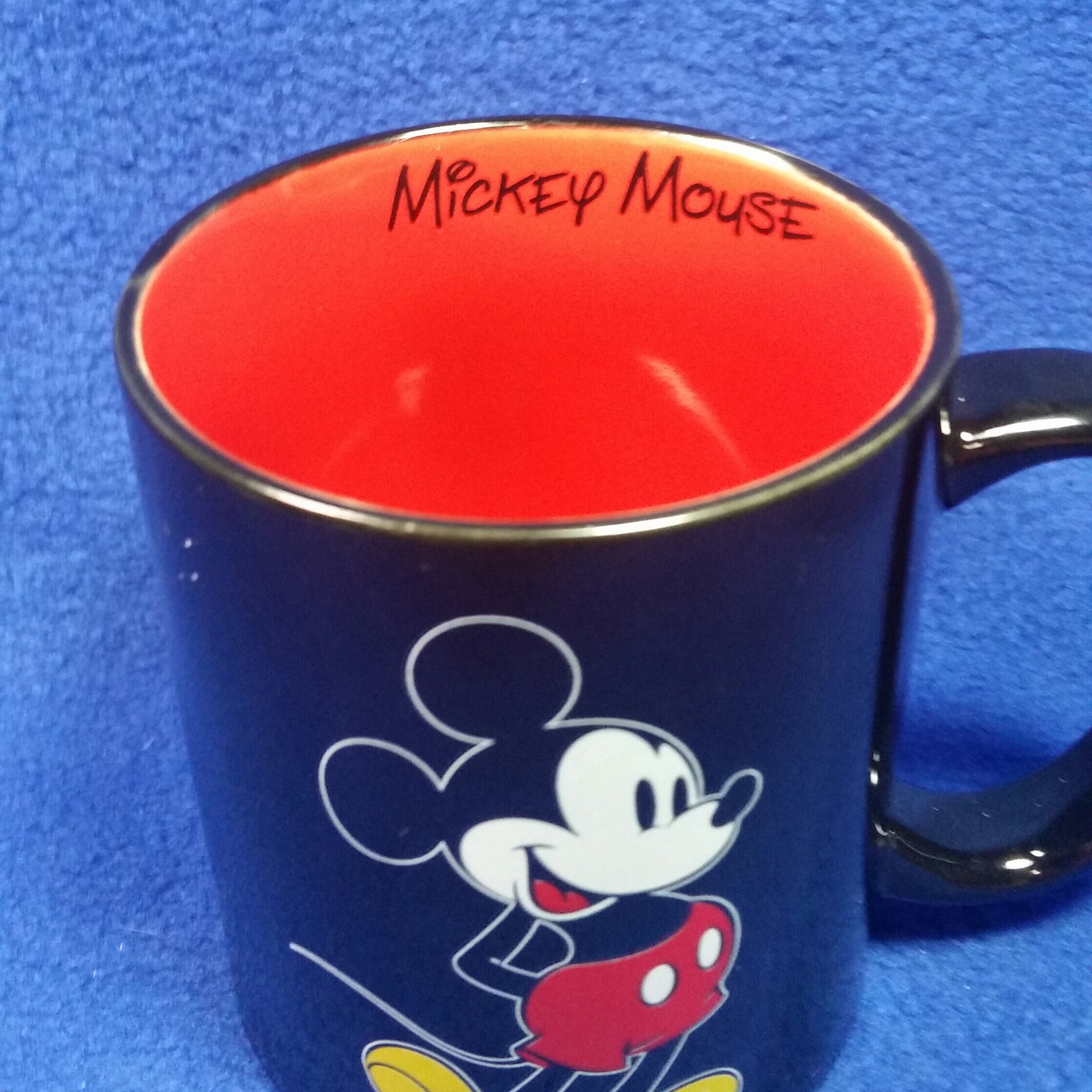 Mickey Mouse Mug / Black and Red Mickey Mouse Coffee Mug / - Etsy