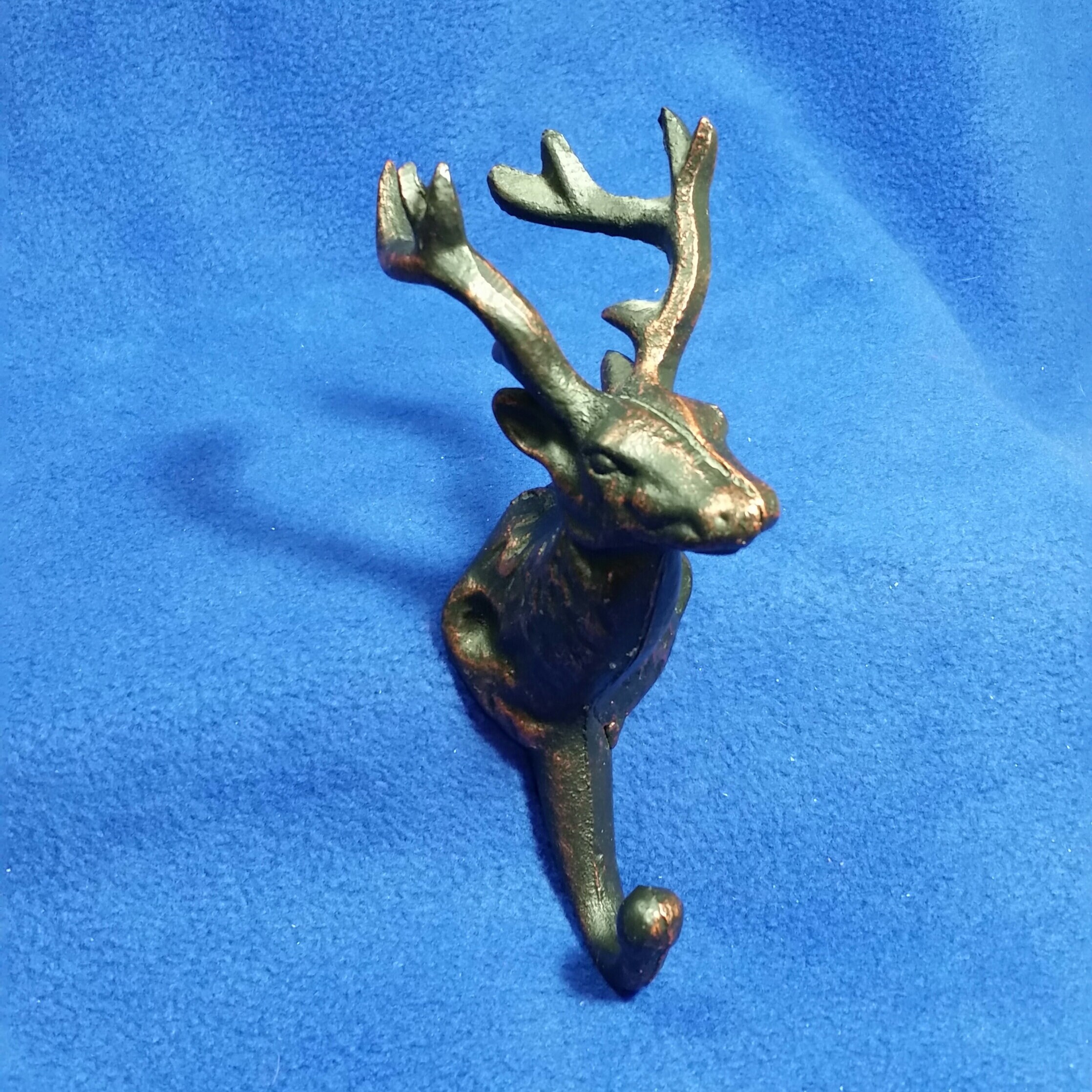 Vintage Copper Look Heavy Cast Iron Deer Head Coat Hanger Hook - Etsy