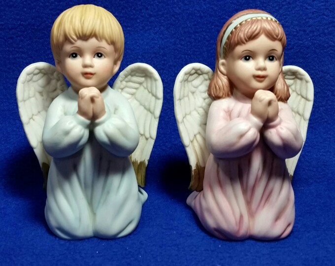 Vintage Homco Precious Prayers Figurines / Homco #1412 / Kneeling ...