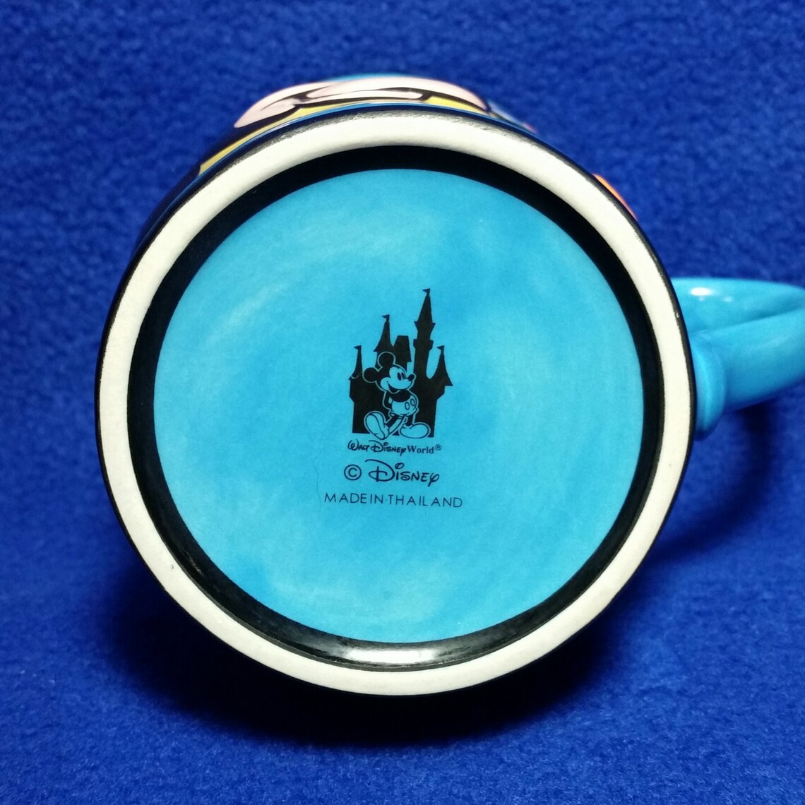 Mickey Mouse Blue Embossed Mug / Mickey Mouse Head and Stars - Etsy