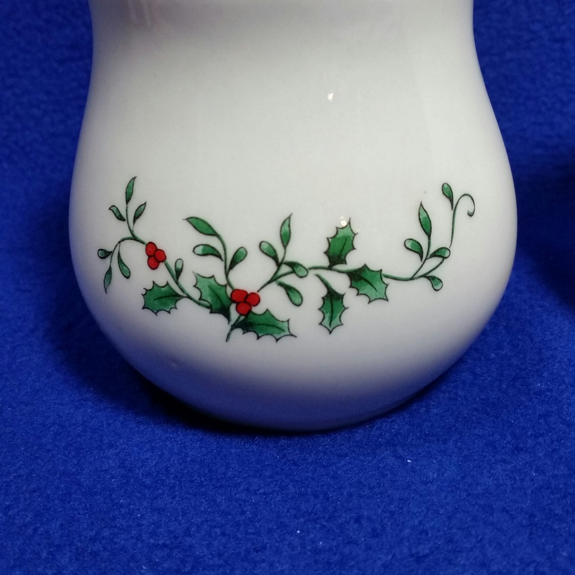 Vintage Christmas Holly Sugar Bowl and Creamer Set by Royal - Etsy