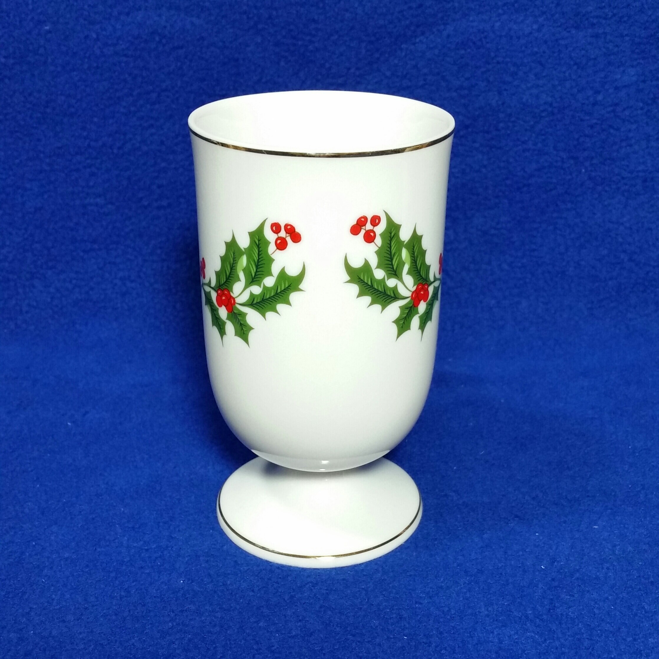Vintage Kashima Christmas Holly Pedestal Mug Set / Kashima - Etsy
