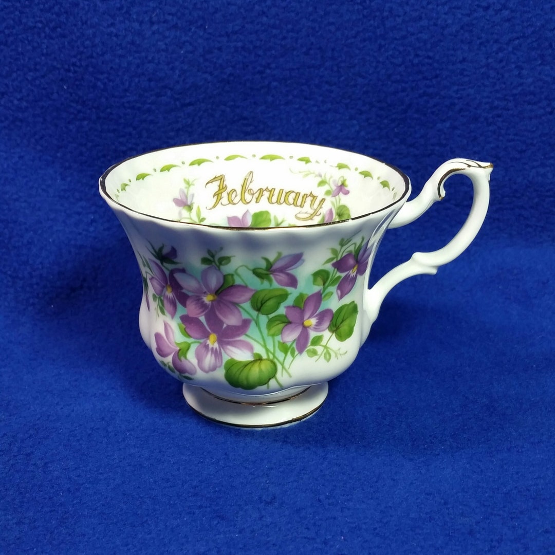 Vintage Royal Albert February Tea Cup / Flower of the Month Collection ...