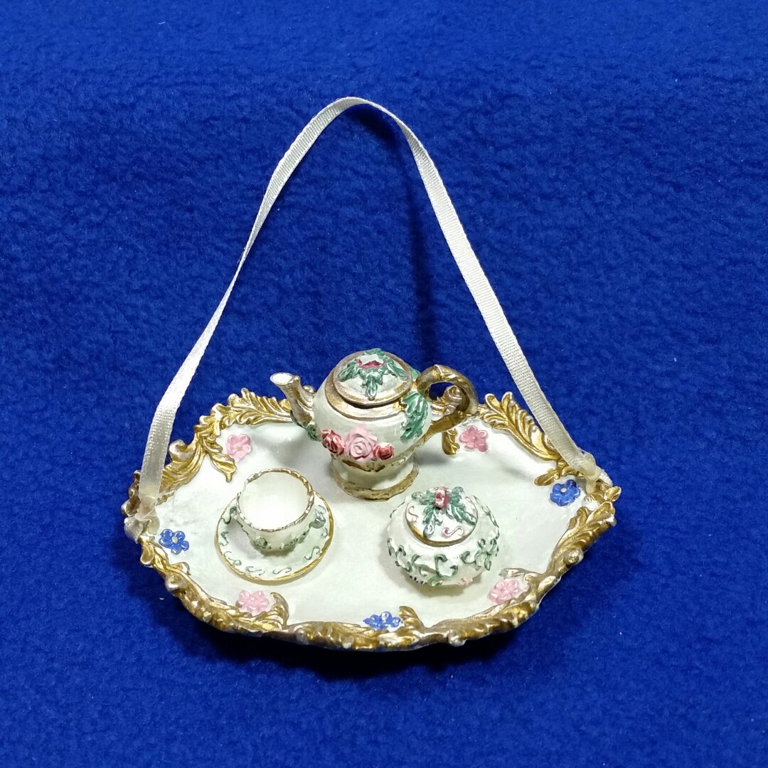 Vintage Victorian Tea Set Ornament / Victorian Tea Party - Etsy