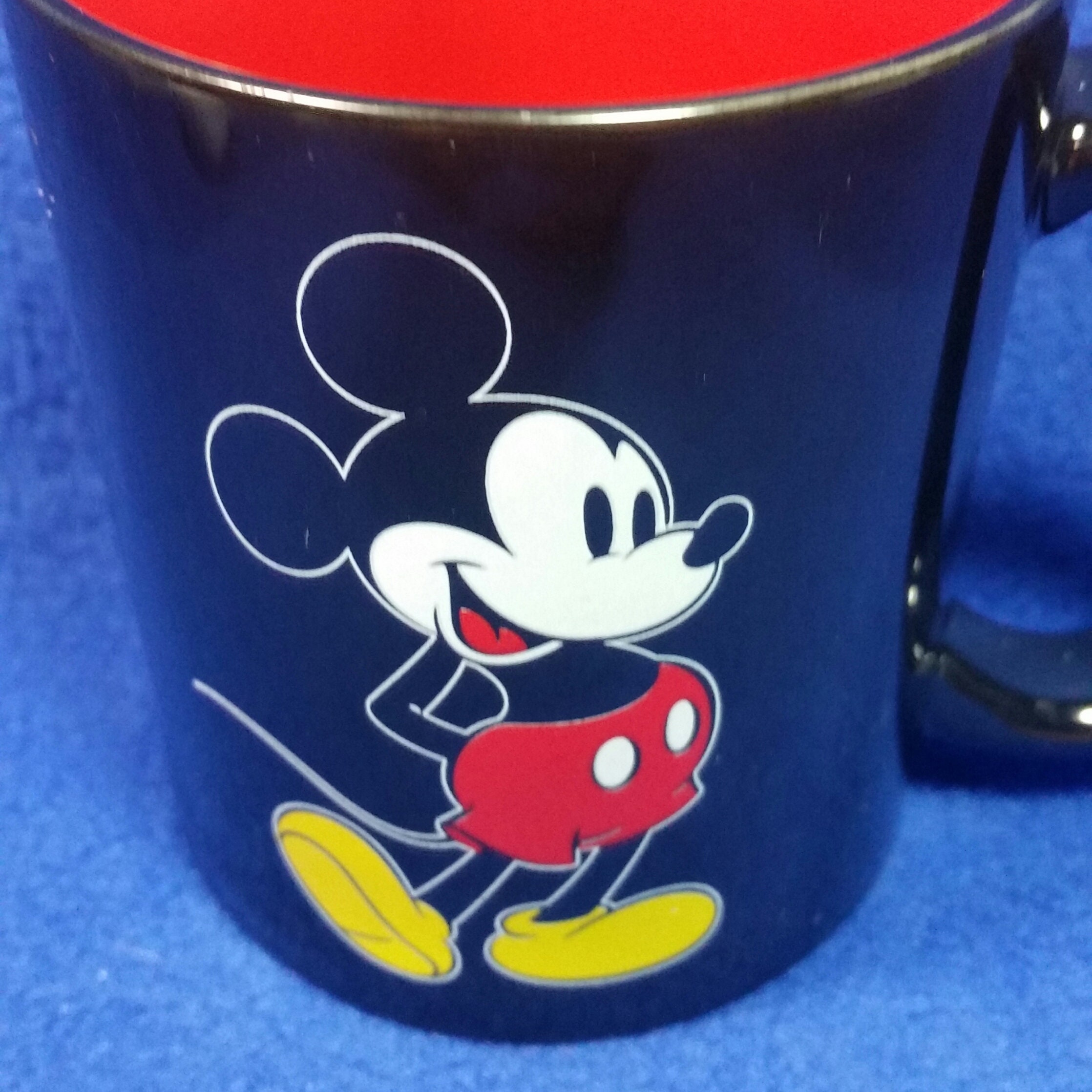 Mickey Mouse Mug / Black and Red Mickey Mouse Coffee Mug / - Etsy