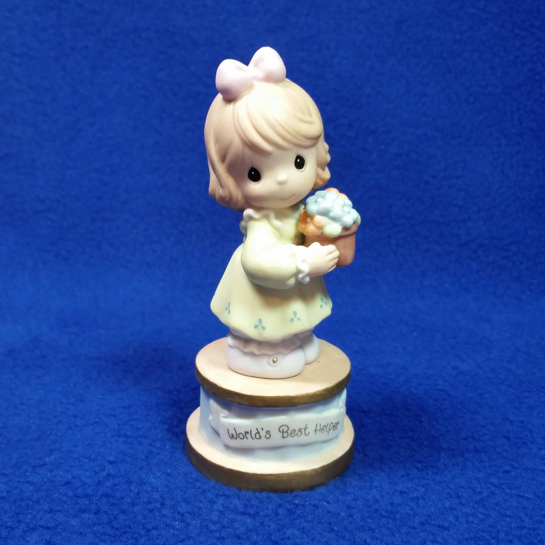 Precious Moments world's Best Helper Figurine / Vintage Enesco 491608 ...