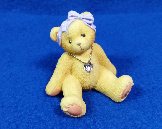 Cherished Teddies Little Sparkles Birthstone Bears "june" Mini Figurine ...