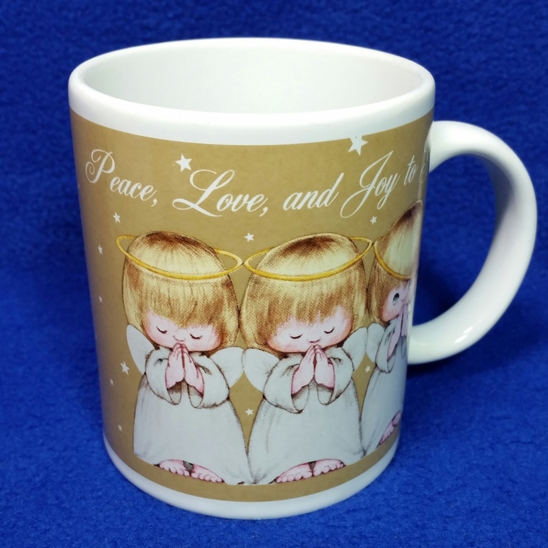 Vintage Hallmark Angel Trio Mug / Child Angels Praying Mug / - Etsy