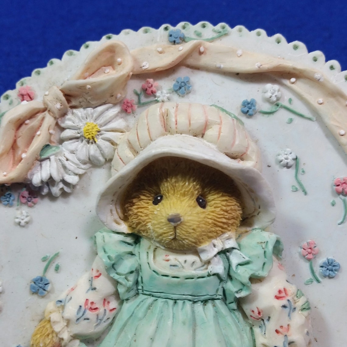 Cherished Teddies "hope" Girls With Bonnets Wall Plaque / Enesco 104140 ...