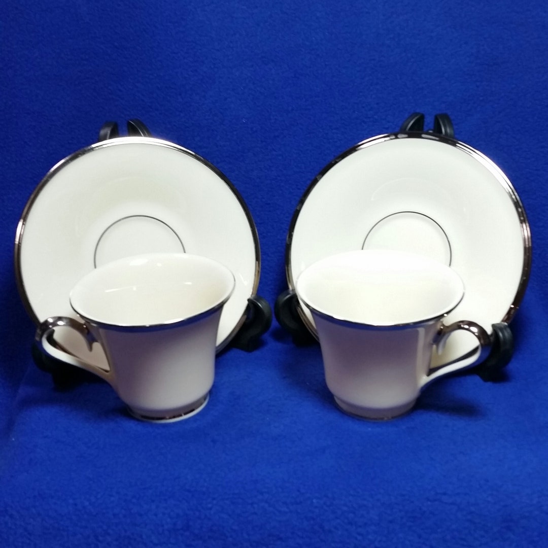 Lenox Solitaire Cup and Saucer Sets / Vintage Lenox / Lenox Solitaire ...