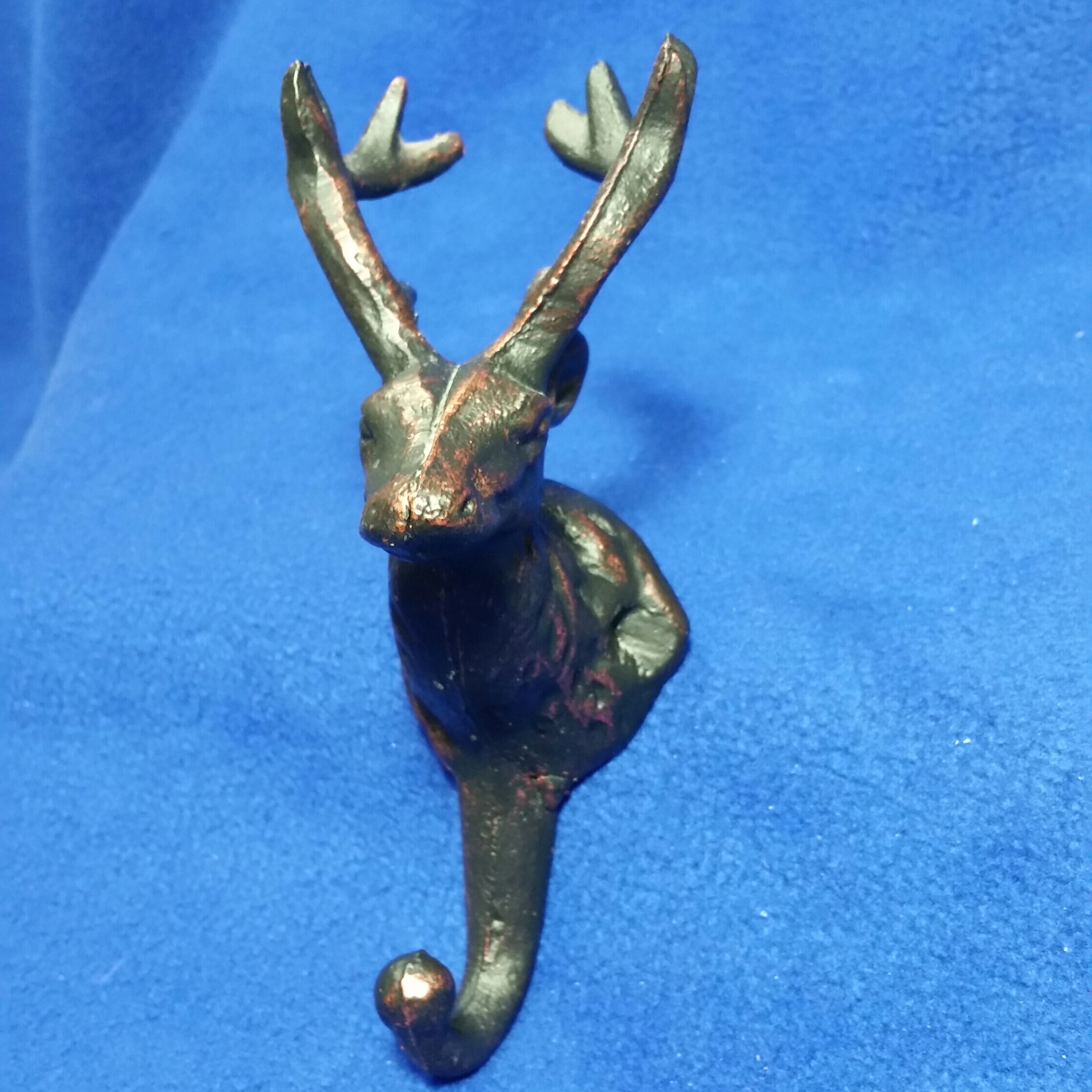 Vintage Copper Look Heavy Cast Iron Deer Head Coat Hanger Hook - Etsy