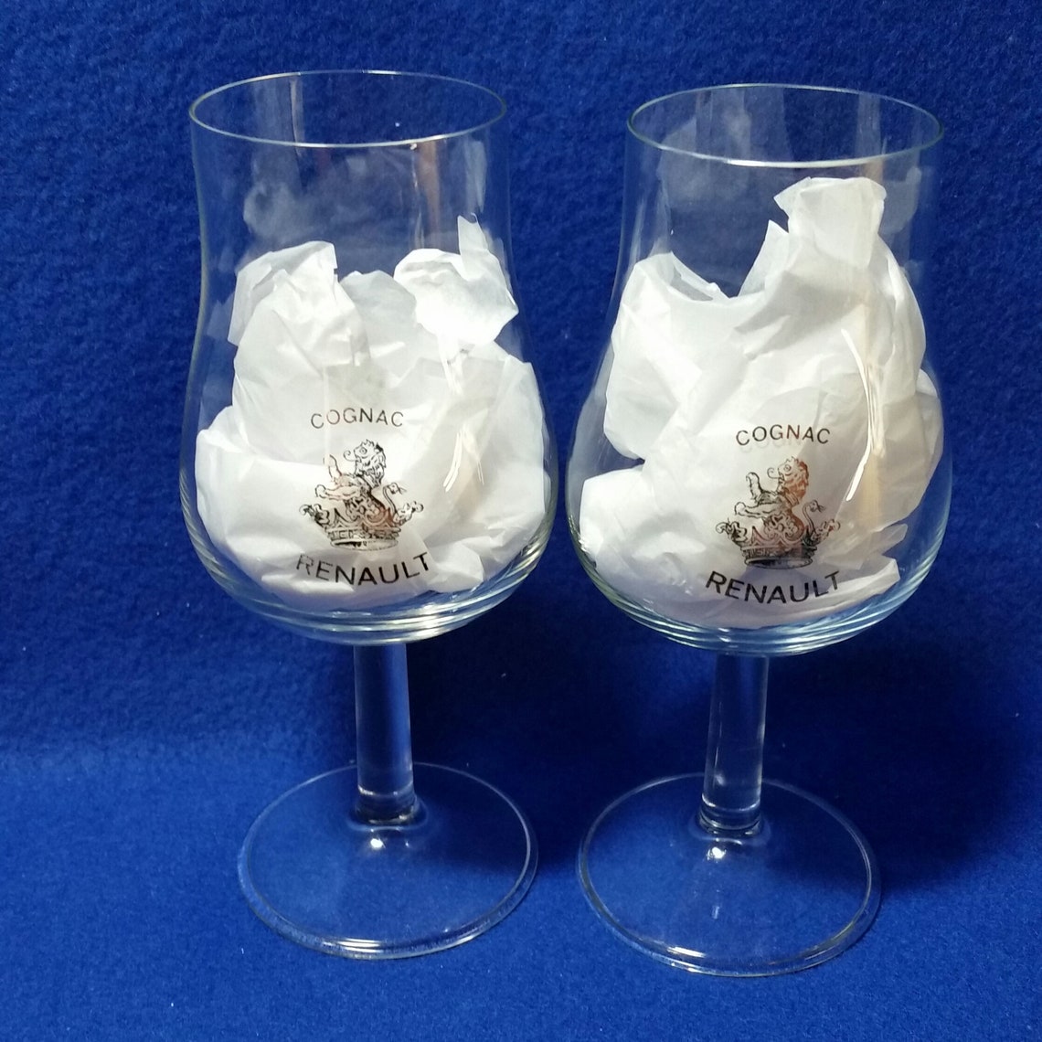 Renault Cognac Sipping Glass Set / 4 Oz Cognac Glasses / Home - Etsy