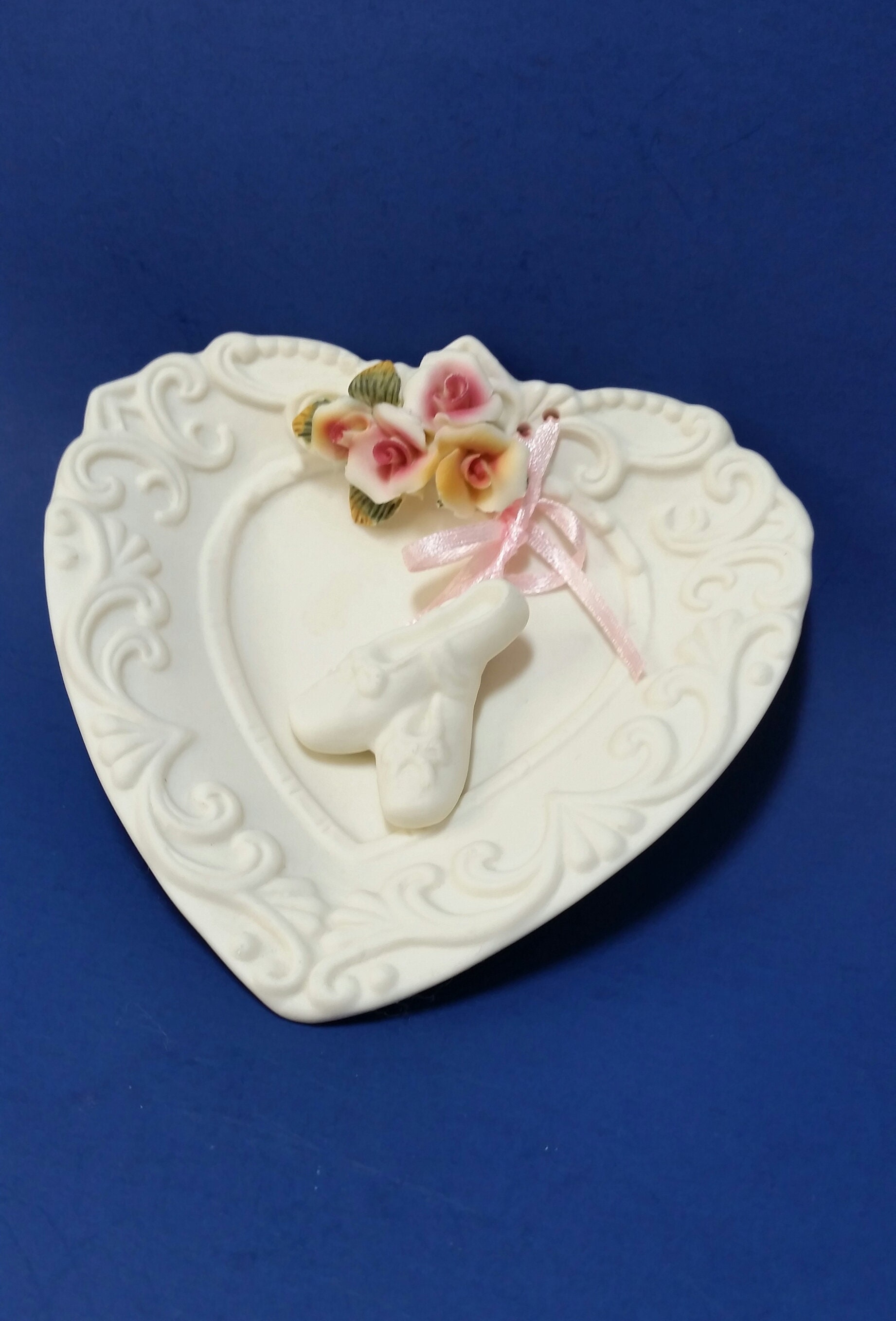 Ballerina Slippers Trinket Dish / Giftco Trinket Dish / Heart Shaped ...
