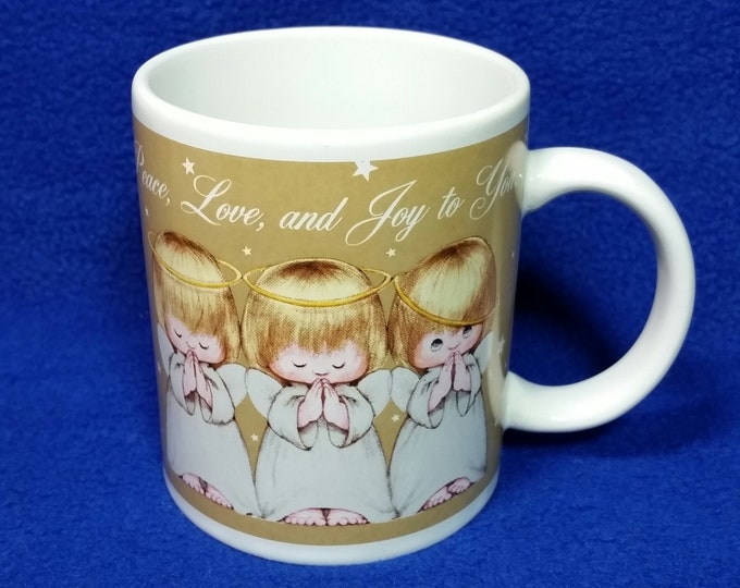 Vintage Hallmark Angel Trio Mug / Child Angels Praying Mug / Hallmark ...