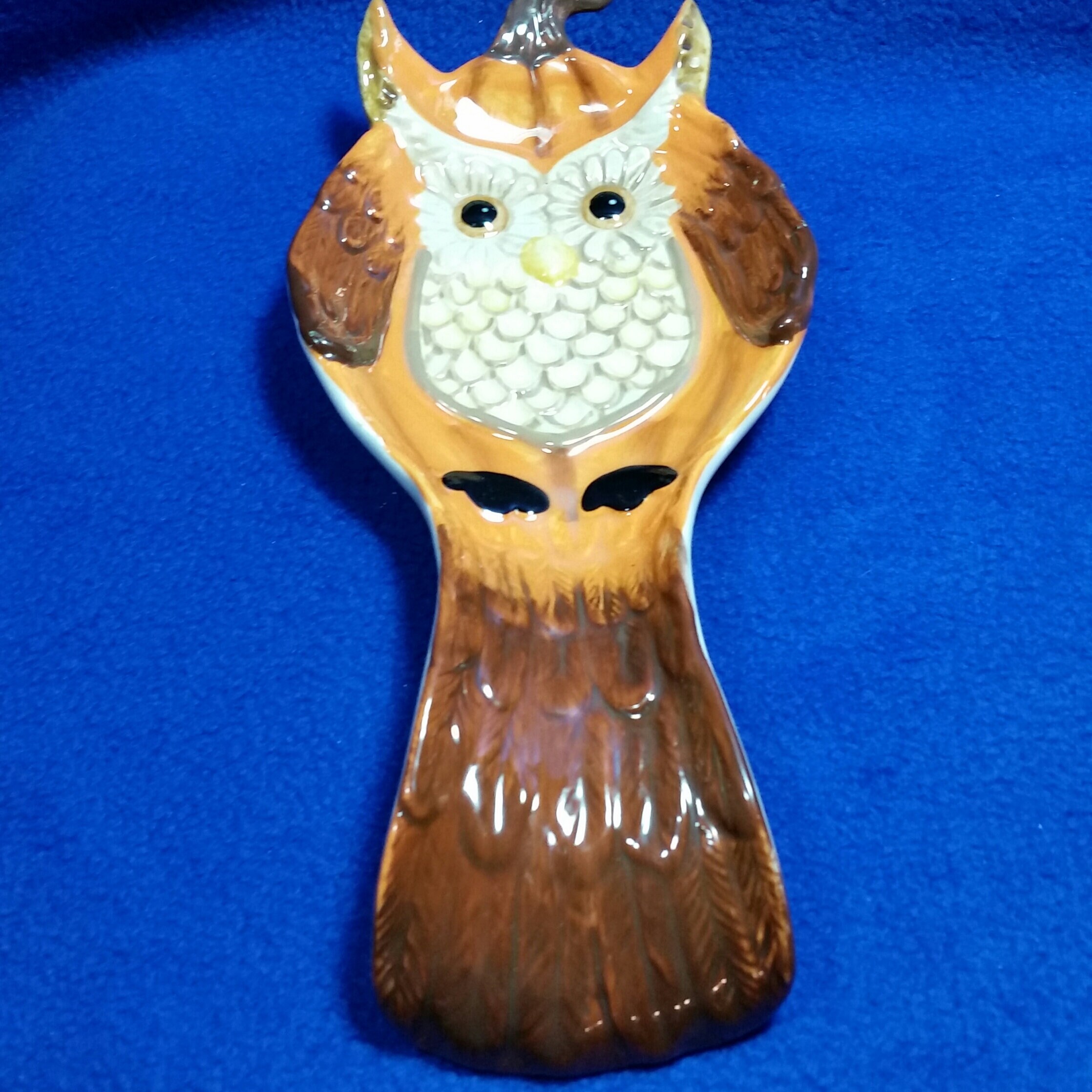 Vintage Cracker Barrel Owl and Pumpkin Spoon Rest / Fall Table - Etsy
