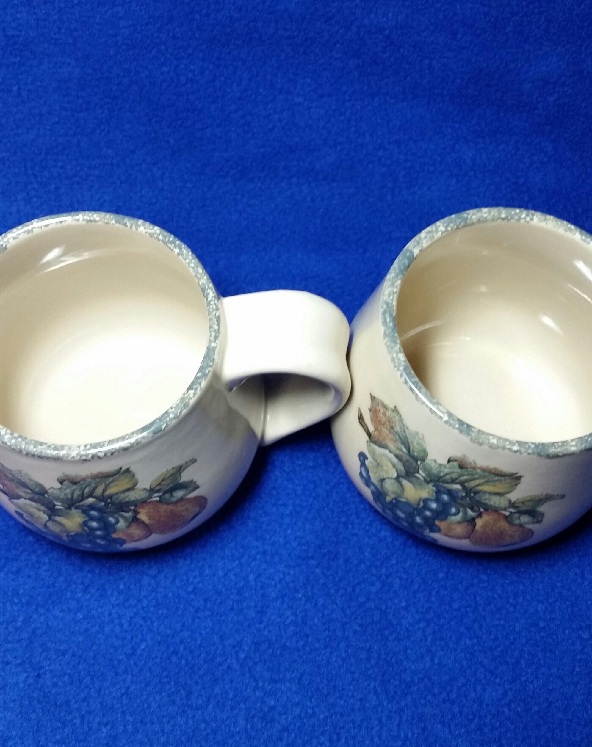 Home and Garden Party Fruit Mug Set / Mugs With Grapes and - Etsy
