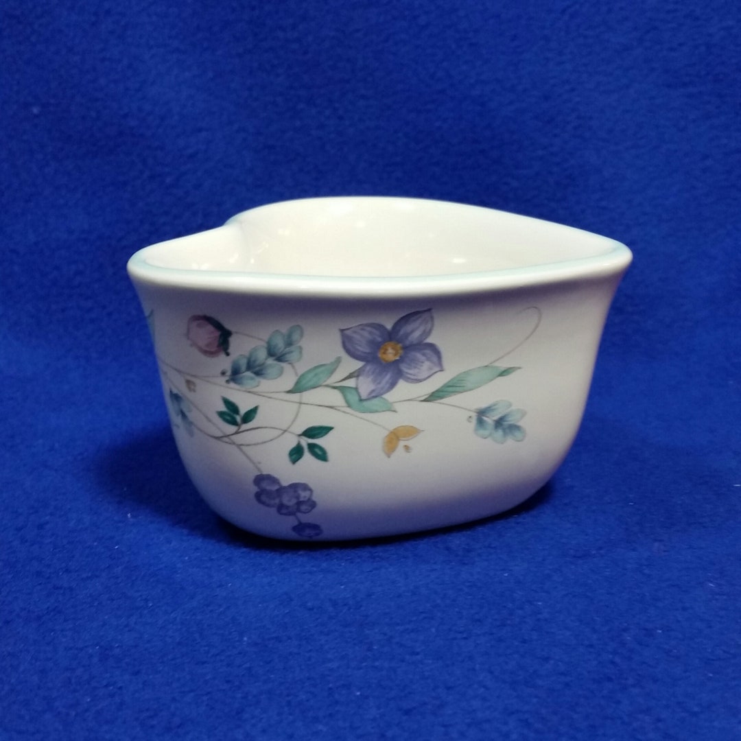 Pfaltzgraff April Heart Shaped Custard Cup / Vintage Pfaltzgraff ...