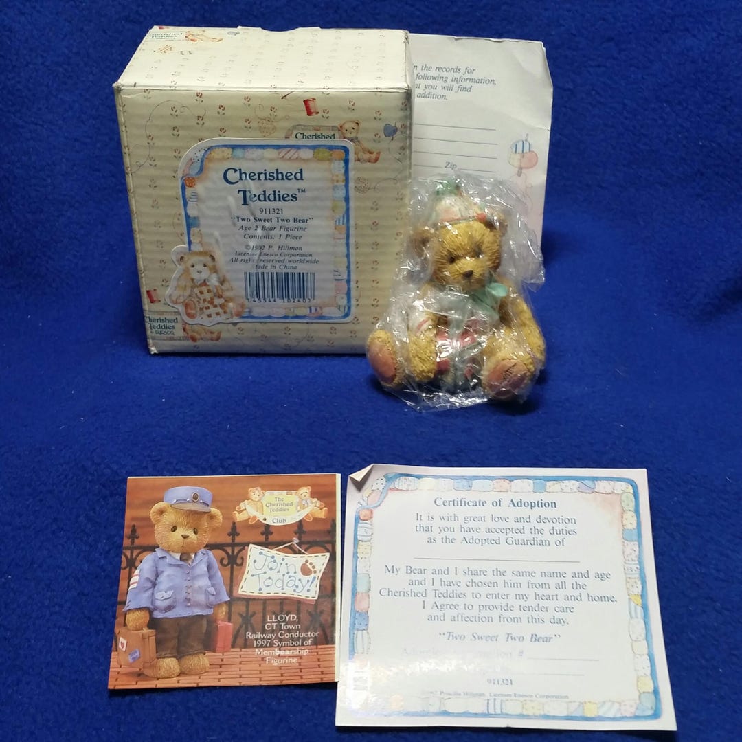 Cherished Teddies "two Sweet Two Bear" Figurine / Enesco 911321 / Age 2 ...