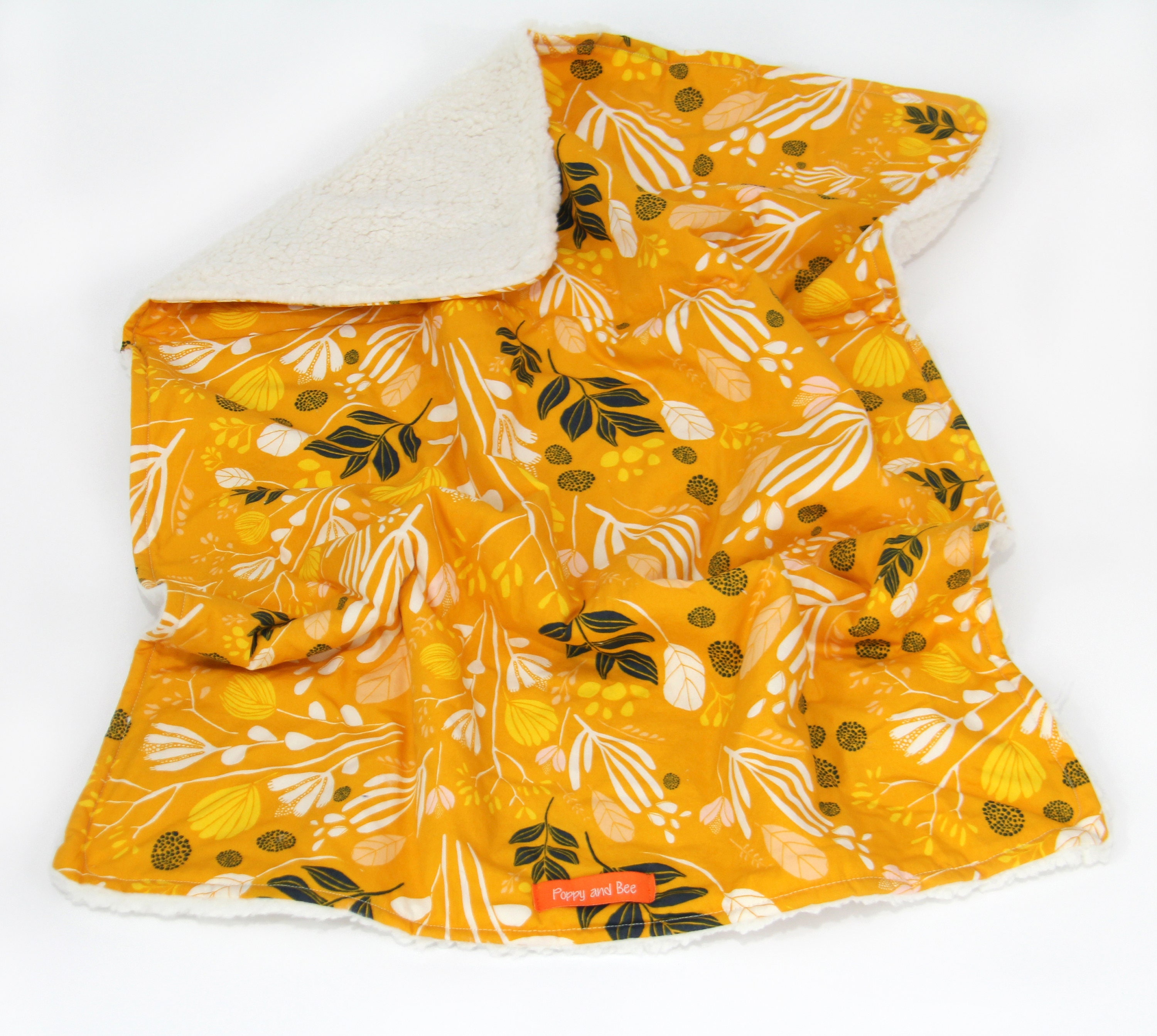 Desert Flowers in Golden Sun Blanket Gold Baby Blanket - Etsy