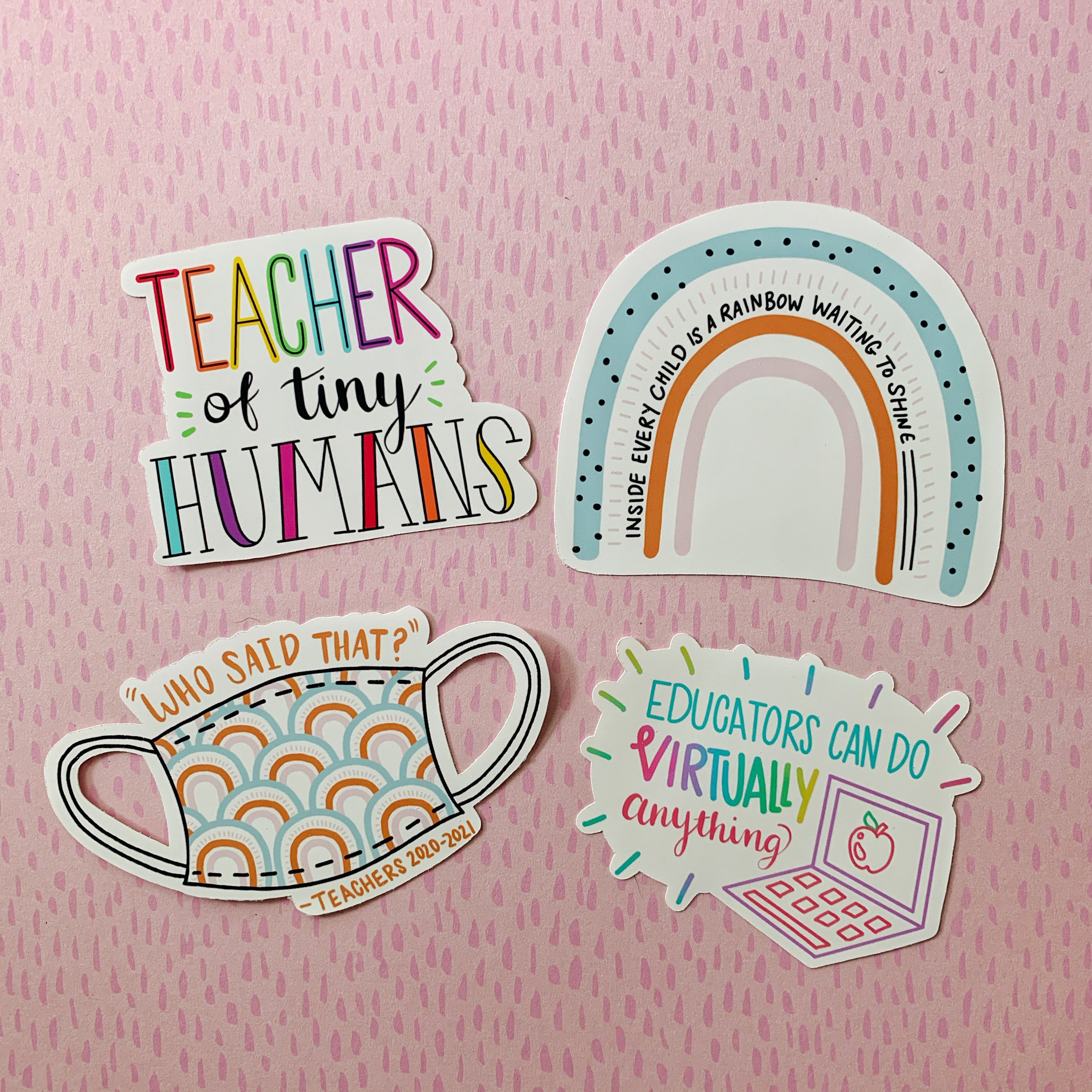 Teacher Sticker Pack Vinyl Stickers Decal | Etsy