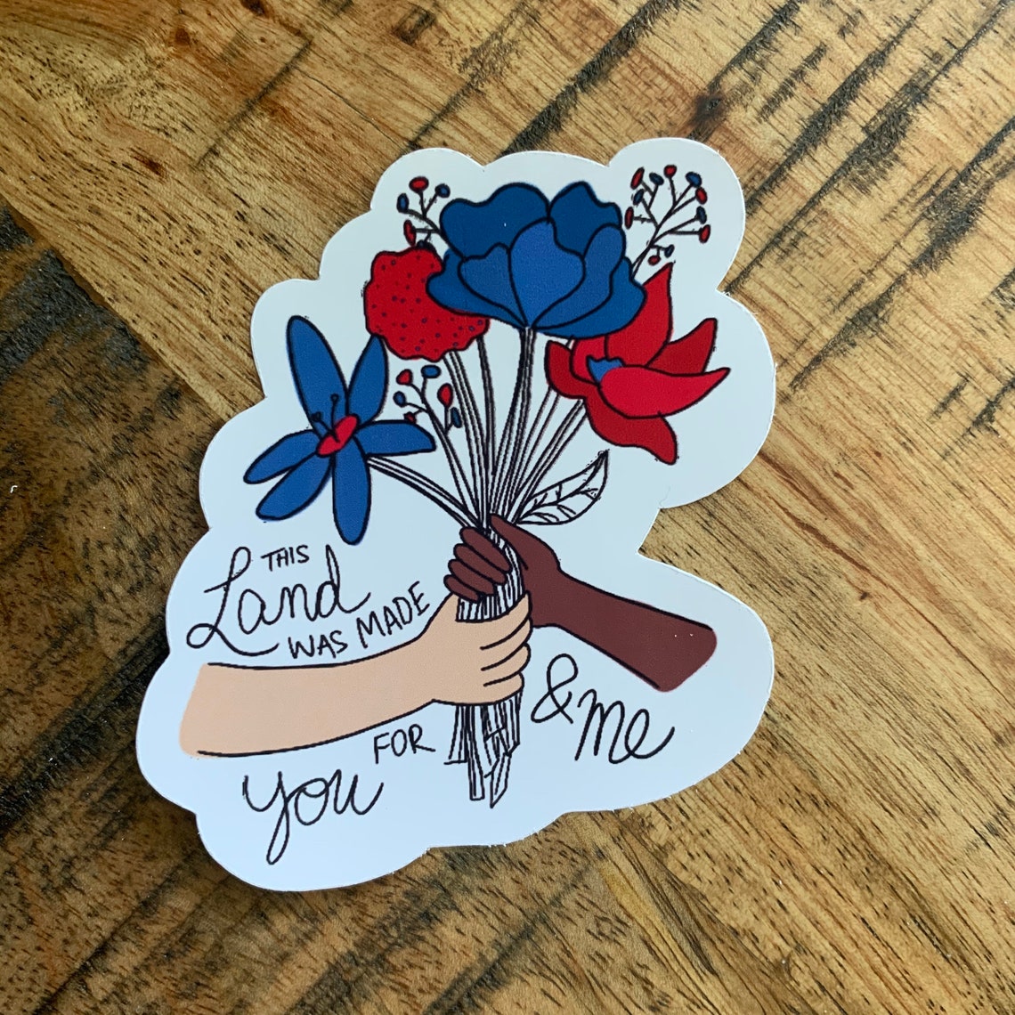 This Land is Your Land Sticker Vinyl Stickers Laptop Water | Etsy