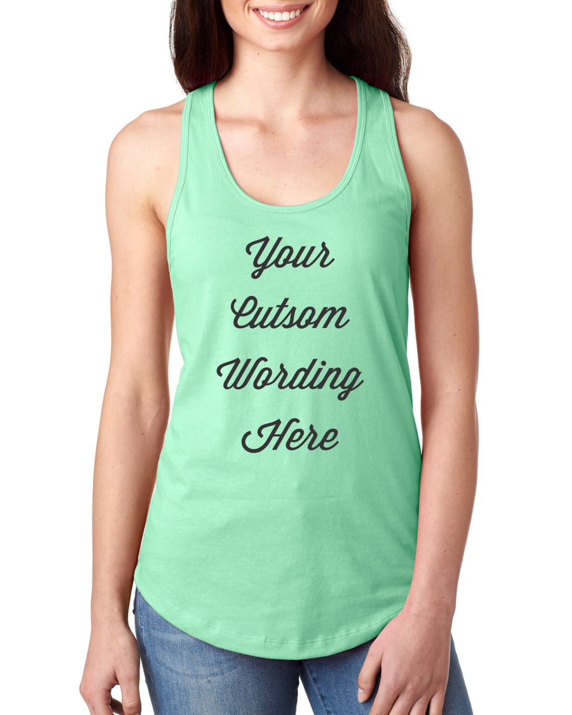 Custom Wording Tank Tops, Pick Your Wording! Great for Friends, Parties ...
