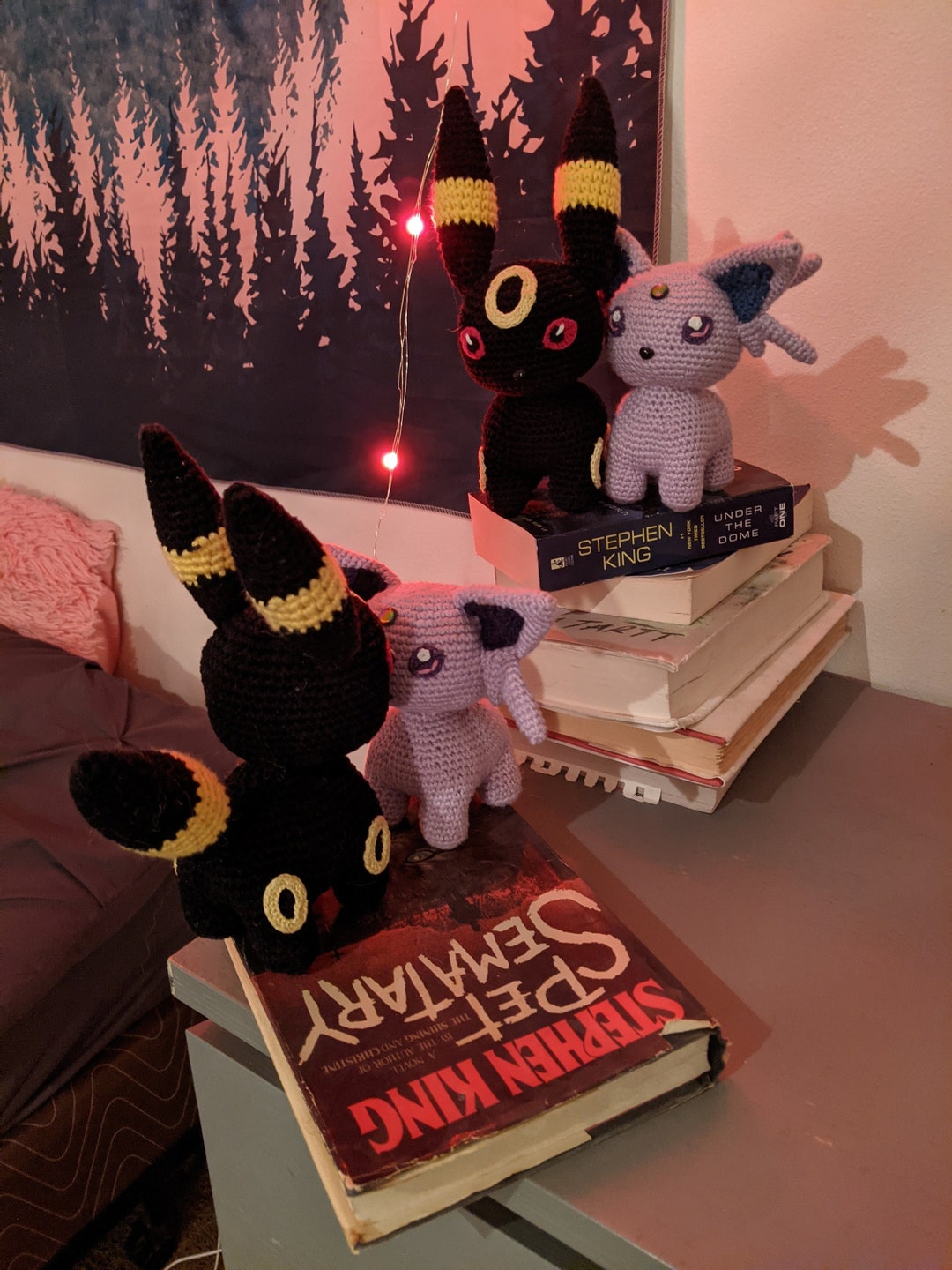 Crochet Baby Umbreon and Espeon Duo Pattern - Etsy
