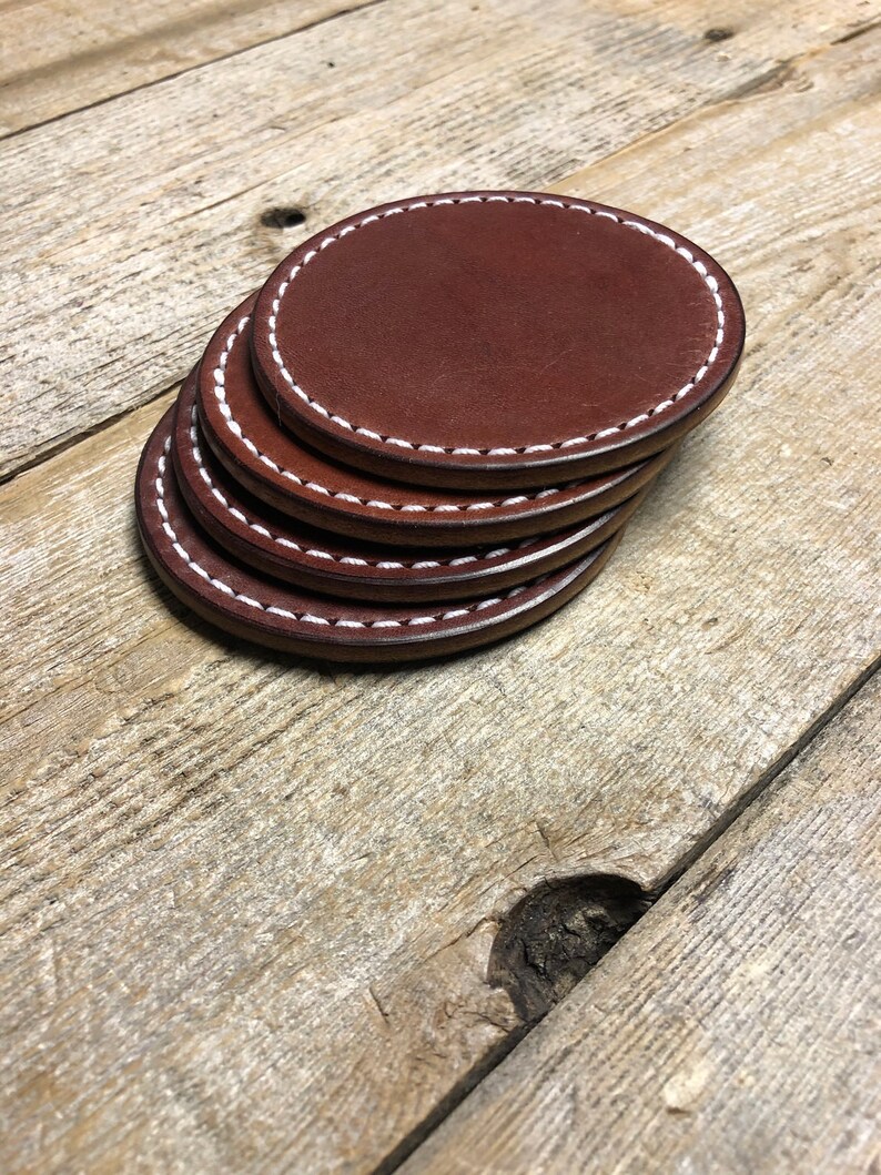 Handmade Leather Coasters - Etsy