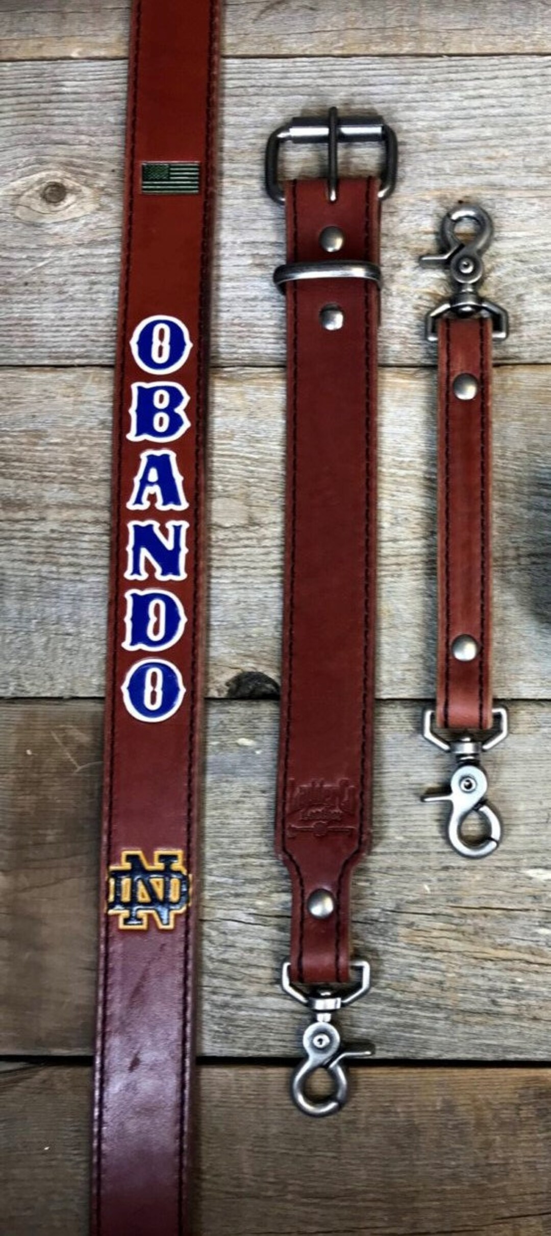 Firefighter-radio Strap & Anti-sway Strap (medium Brown) Custom ...