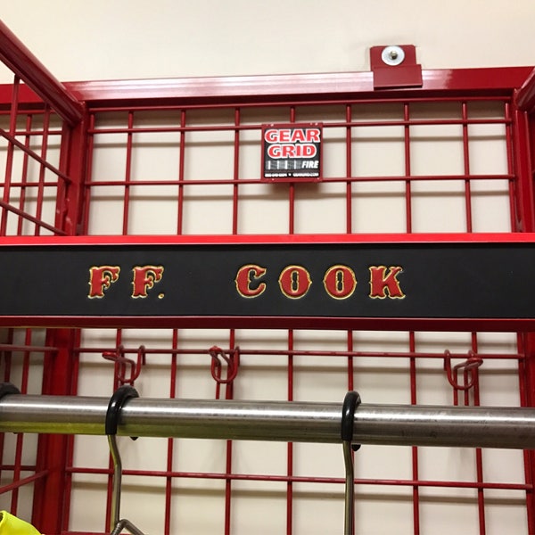 Leather Firefighter Locker Name Tag - Etsy