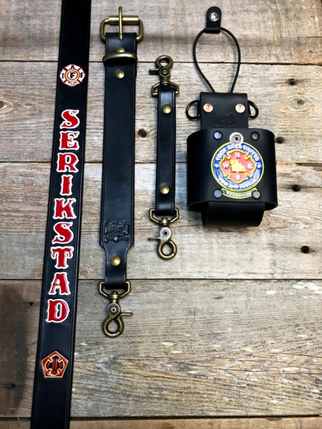 Firefighter-radio Strap & Holster (full Set) (non-stitched) Custom ...