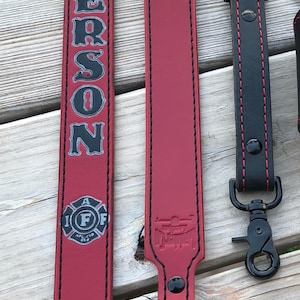 Firefighter-radio Strap & Anti-sway Strap (RED) Custom Personalized ...
