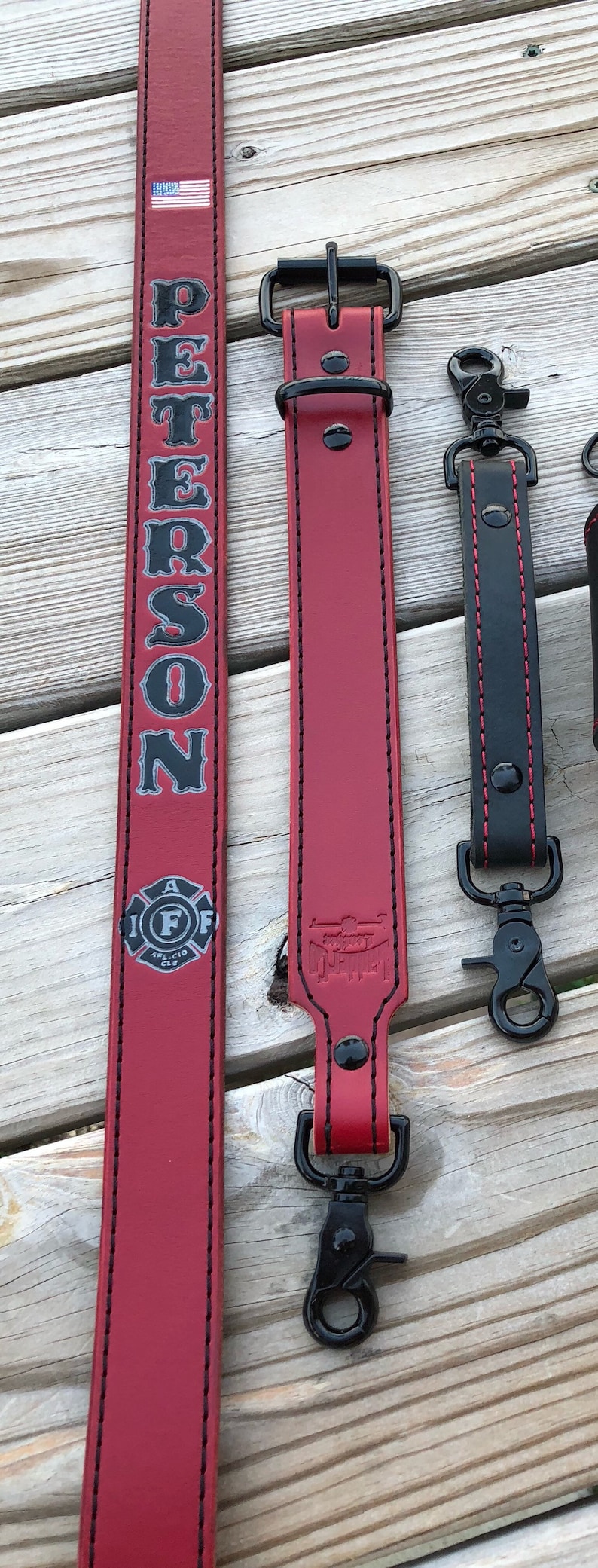 Firefighter-radio Strap & Anti-sway Strap RED Custom | Etsy