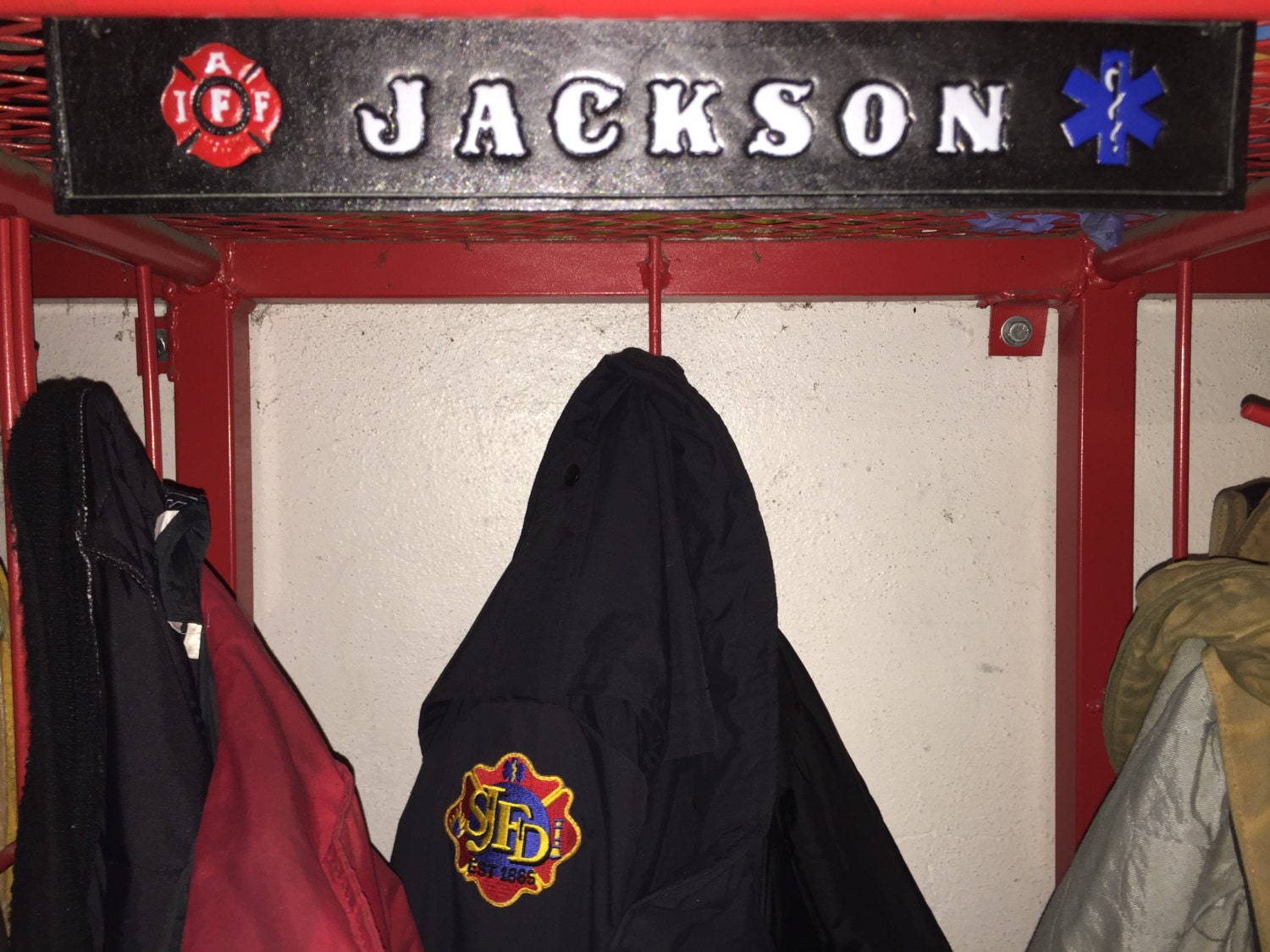 Universal Firefighter Locker Name Tag - Etsy