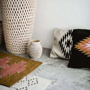 Handwoven Mexican Rug, Woven Accent Rug, Area Rug, Living Room Rug ...