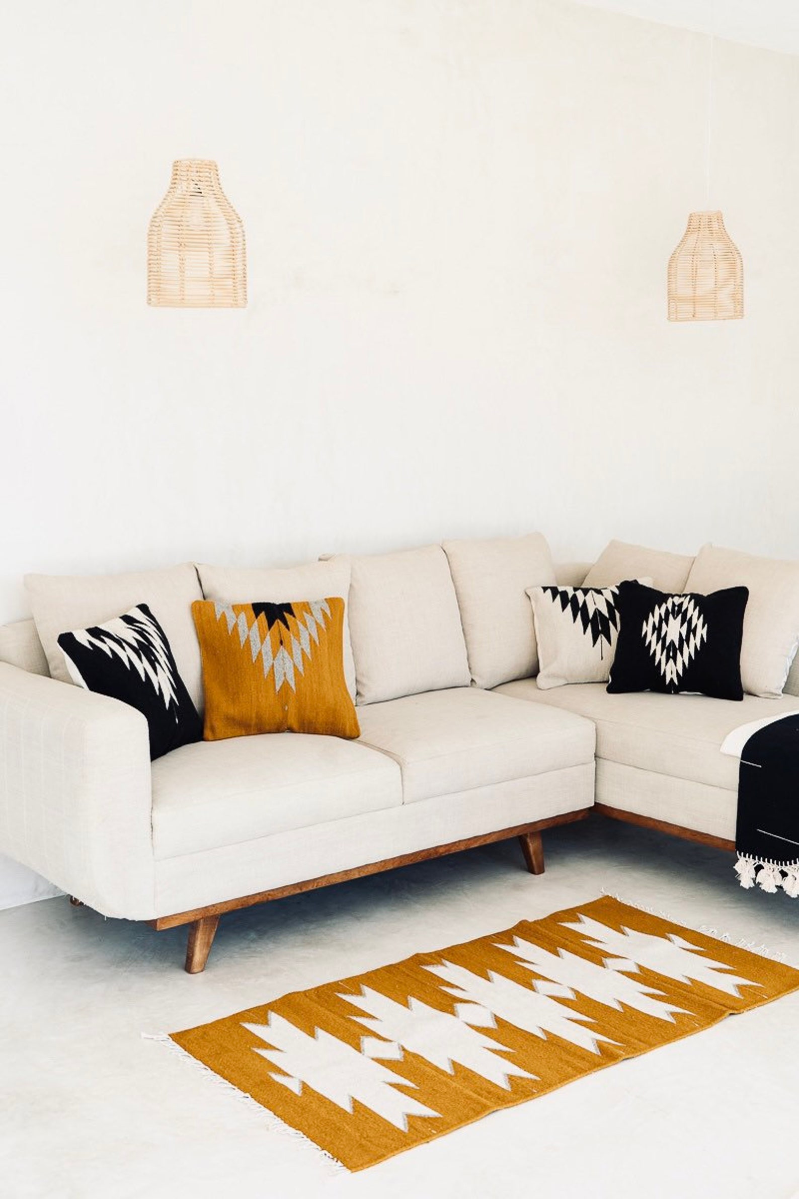 Mexican Rug, Handwoven Mexican Rug, Oaxacan Wool Rug, Wool Accent Rug ...