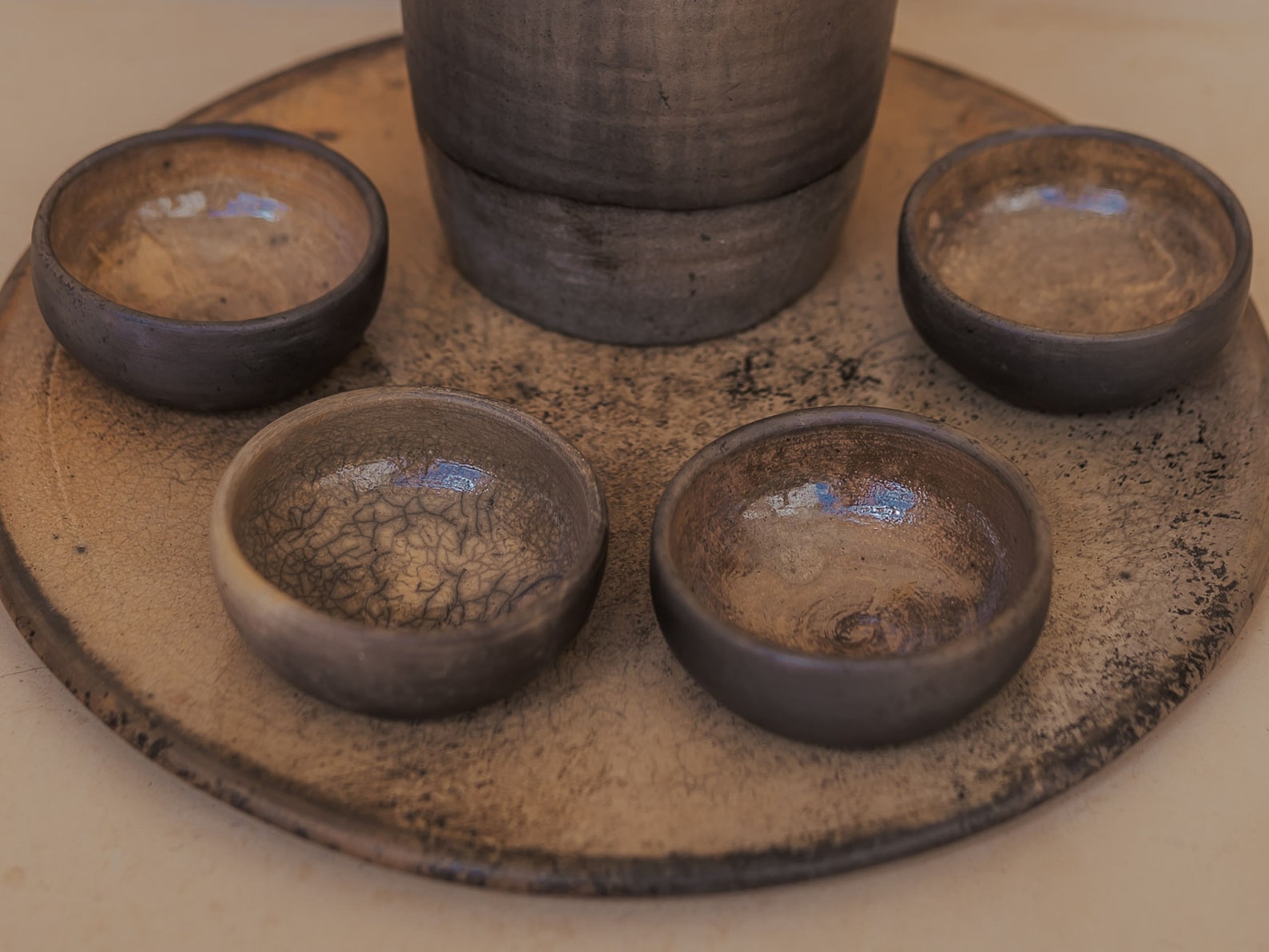 Black Mezcal Copitas Set of 4, 6, 10 | Mexican Mezcal Clay Cup Glazed ...