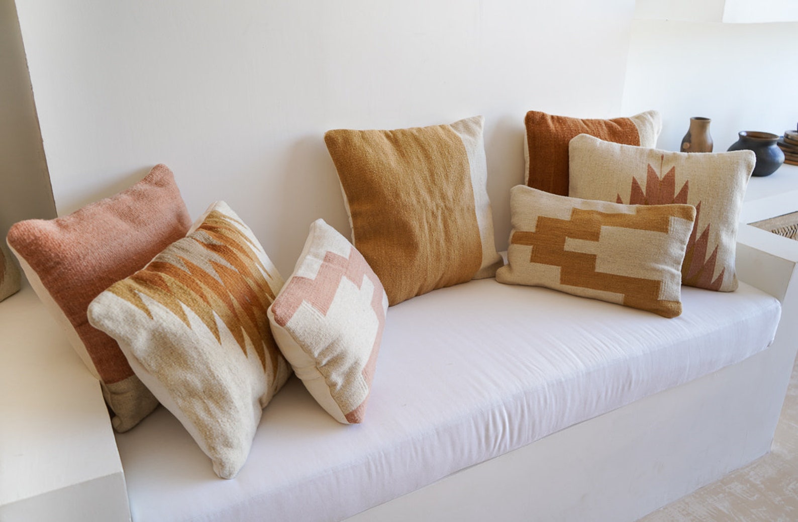 Mexican Pillow Relampago Mexican Pillow Natural With Desert - Etsy