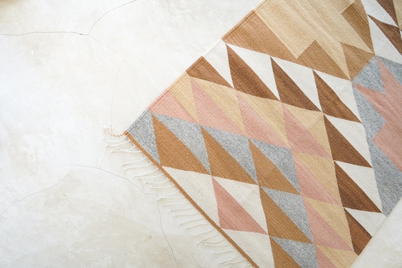 Handwoven Mexican Rug Oaxacan Woven Rugs Ancient Symbols - Etsy