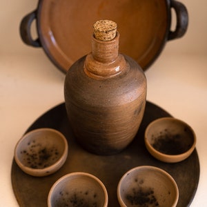 Mezcal Ceramic Clay Drinking Set - Etsy