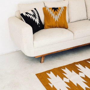 Mexican Rug, Handwoven Mexican Rug, Oaxacan Wool Rug, Wool Accent Rug ...